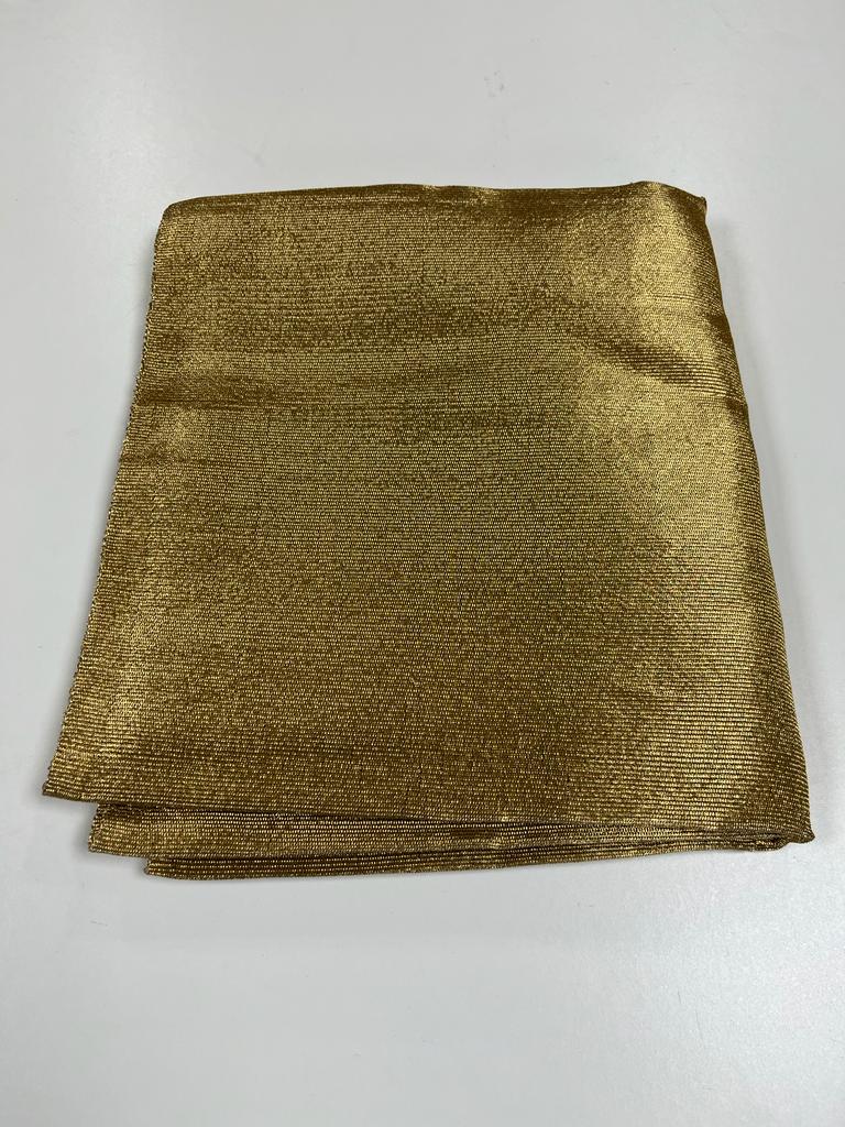 Gold Plain Aso Oke – Rose African Fabrics