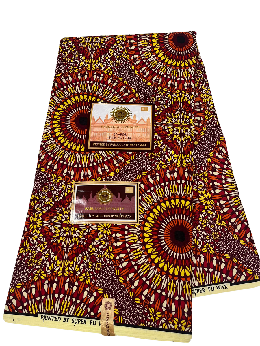 Orange and Yellow Ankara Print - 6 Yards – Rose African Fabrics